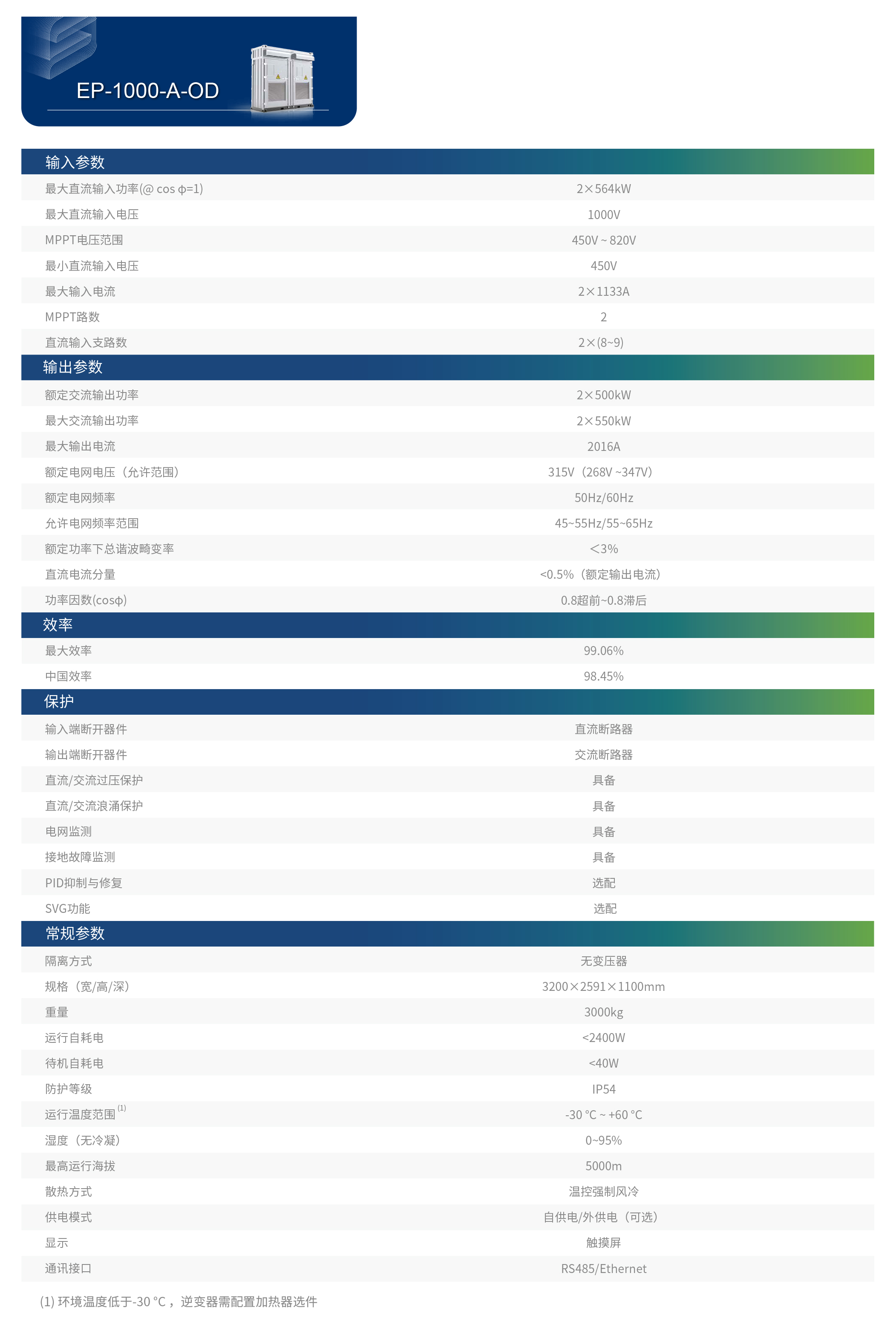 EP-1000-A-OD - 江苏国科智能电气有限公司